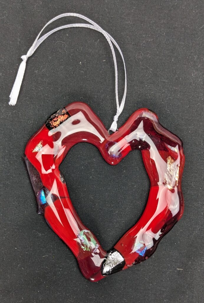 Fused Heart Suncatcher | Step Out Columbus